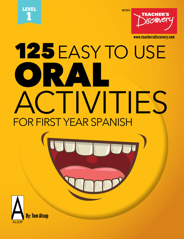 125 Easy to Use Oral Activities for First Year Spanish Book – Teacher's ...
