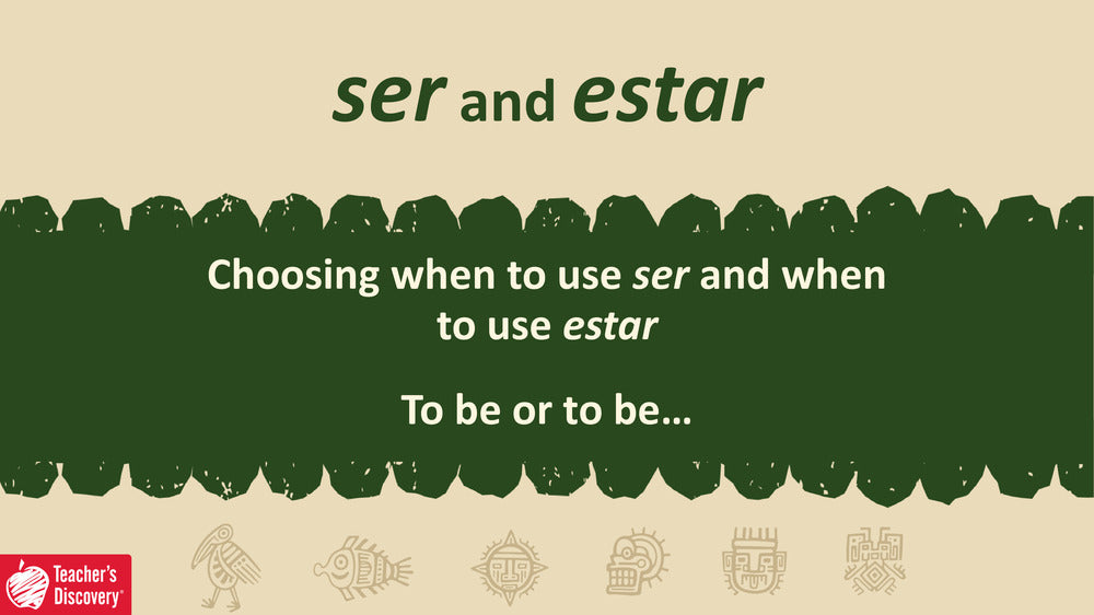 Quick Spanish Grammar Presentation – Ser and Estar – Teacher's Discovery