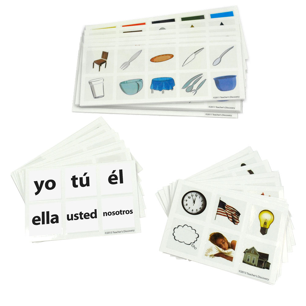 Cool Cubes­™ Spanish Clings Set – Teacher's Discovery