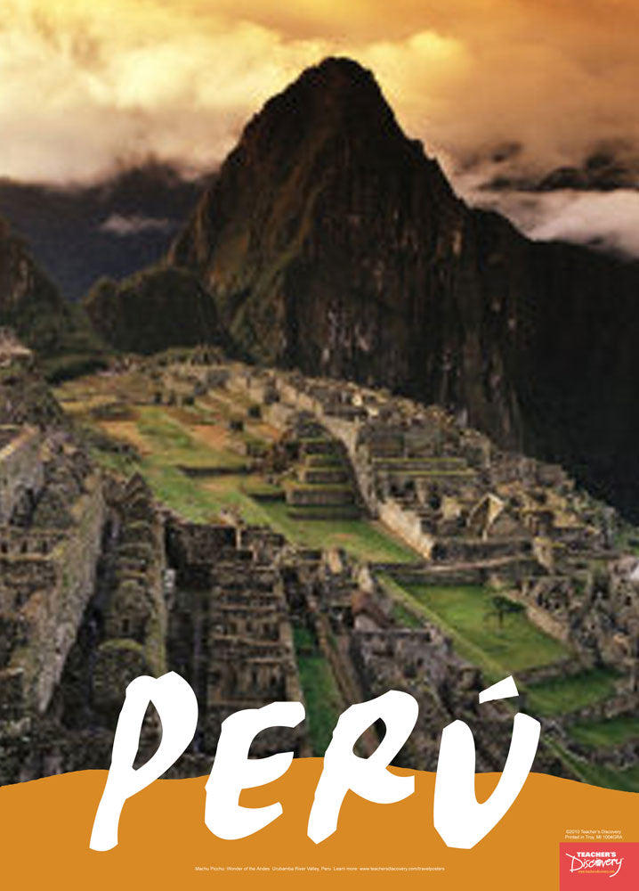 Travel to Machu Picchu, Peru - Spanish - Poster – Teacher's Discovery