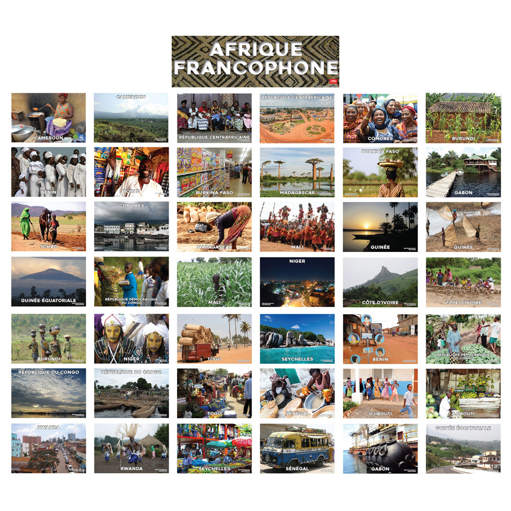 French-Speaking Africa - Banner and Mini-Posters - Set of 42 – Teacher ...