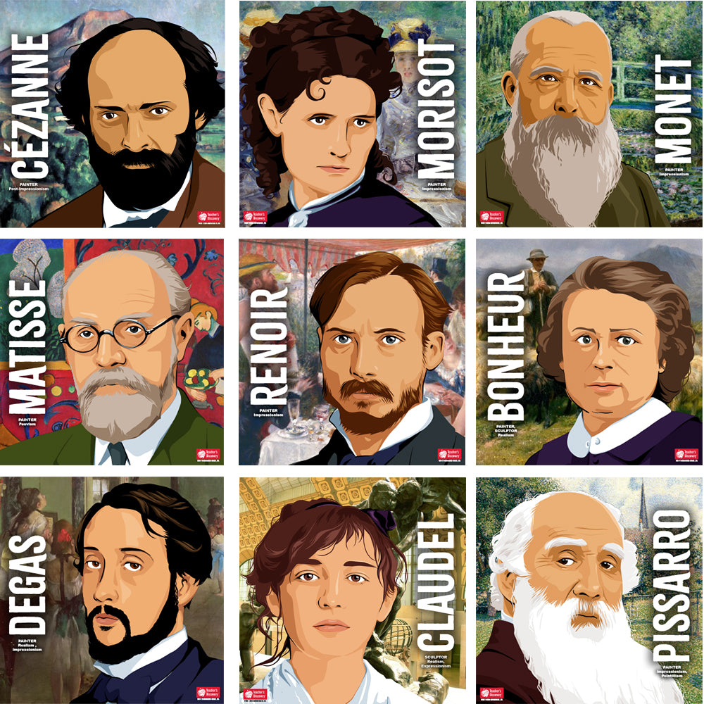 Great French Artists Mini-Posters – Teacher's Discovery