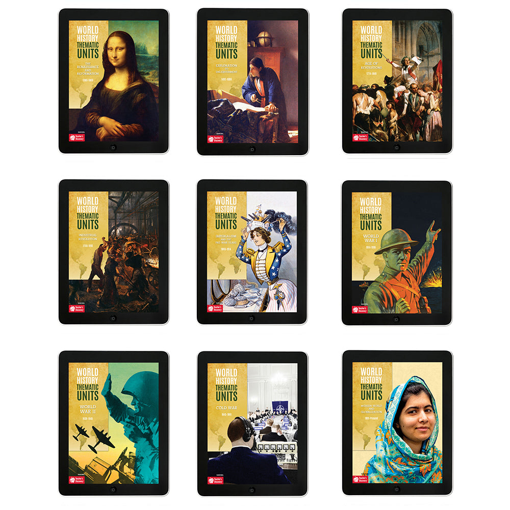 Complete World History 2 Thematic Unit Curriculum Set of 9 Downloads ...