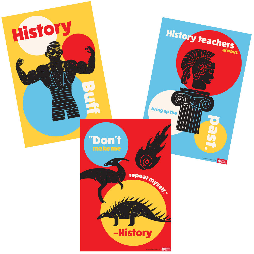 Teaching History Mini-Poster Set of 3 – Teacher's Discovery
