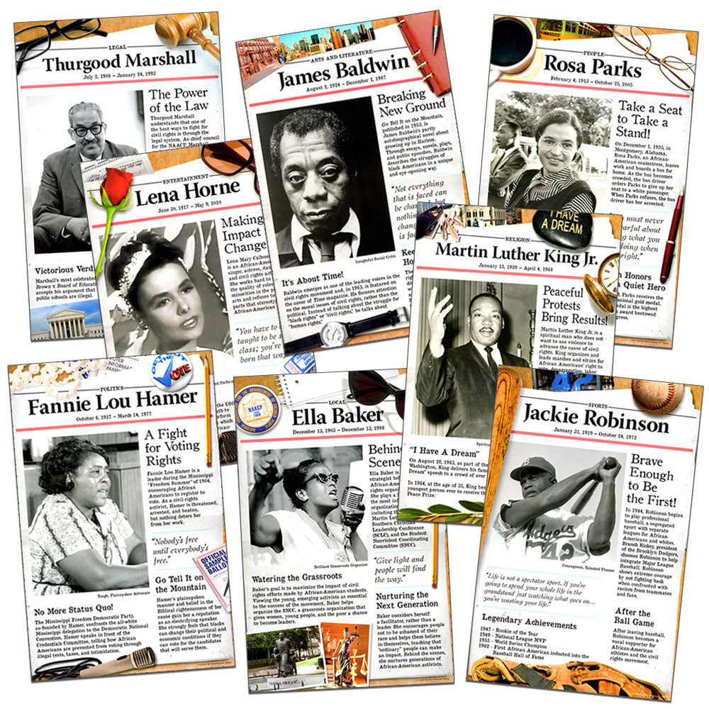 Civil Rights Pioneers Poster Set – Teacher's Discovery