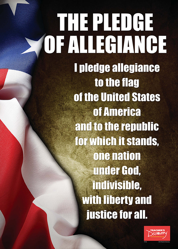 Pledge of Allegiance Poster – Teacher's Discovery