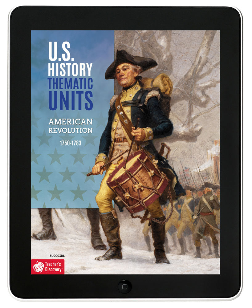 U.S. History Thematic Unit: American Revolution Download – Teacher's ...