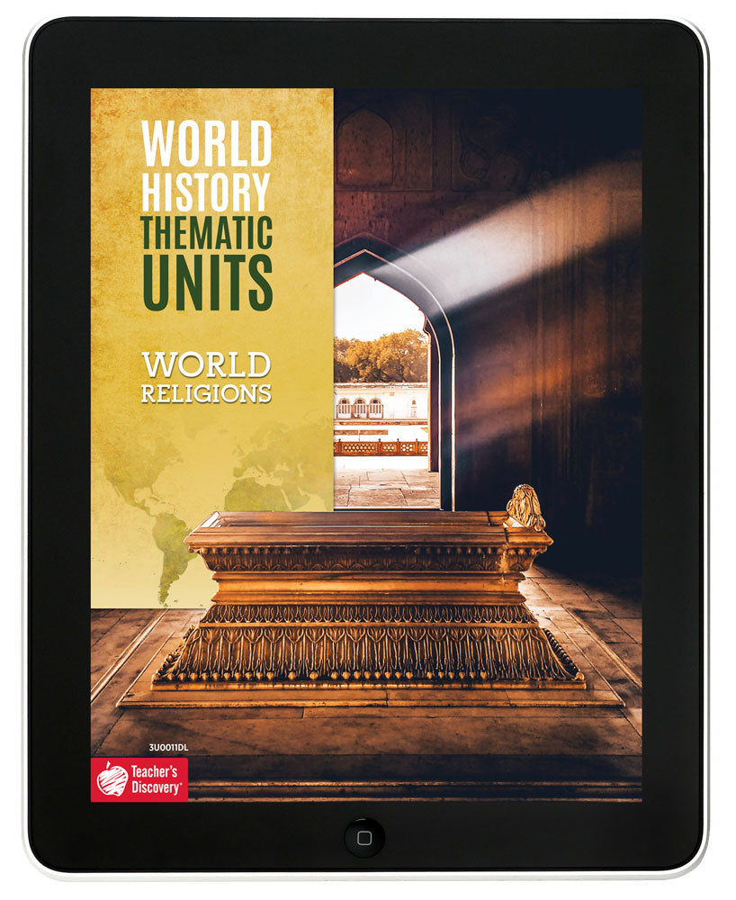 World History Thematic Unit: World Religions Download – Teacher's Discovery