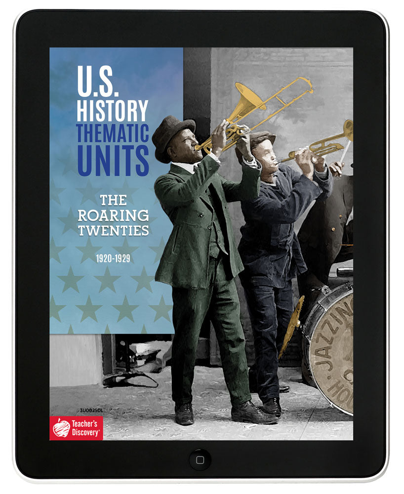 U.S. History Thematic Unit: The Roaring Twenties Download – Teacher's ...