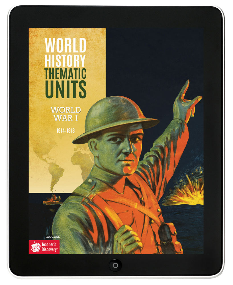 World History Thematic Unit: World War I Download – Teacher's Discovery