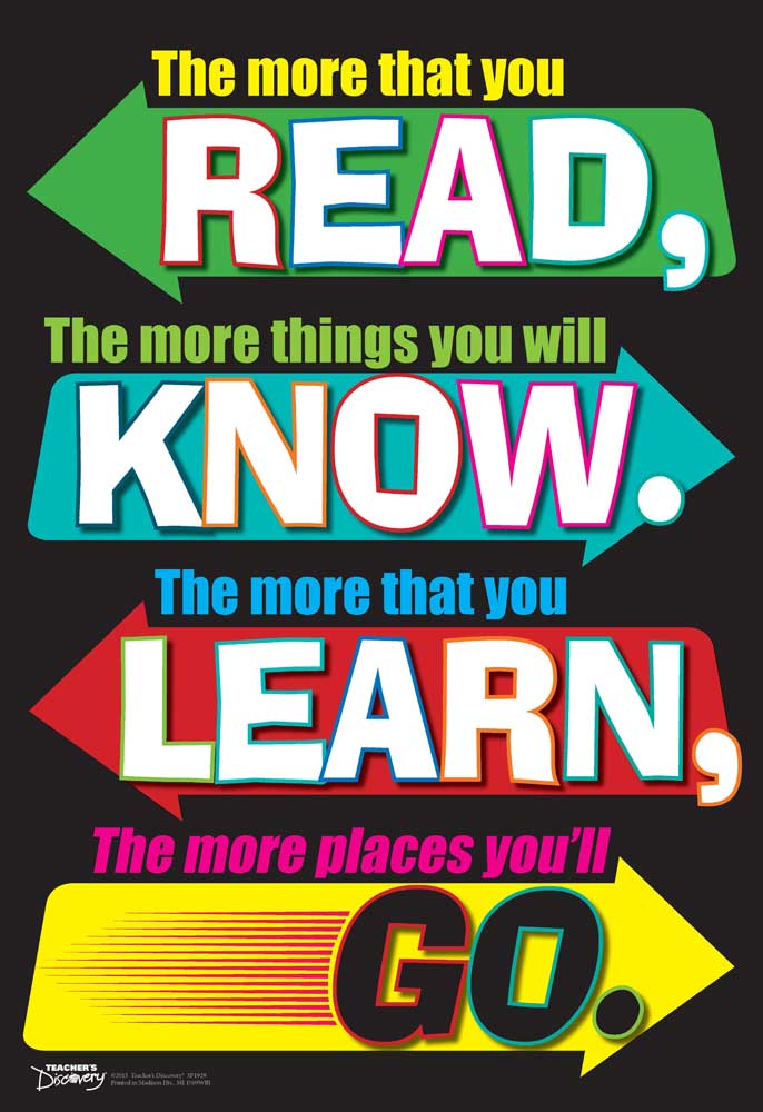 The More That You Read Mini-Poster – Teacher's Discovery