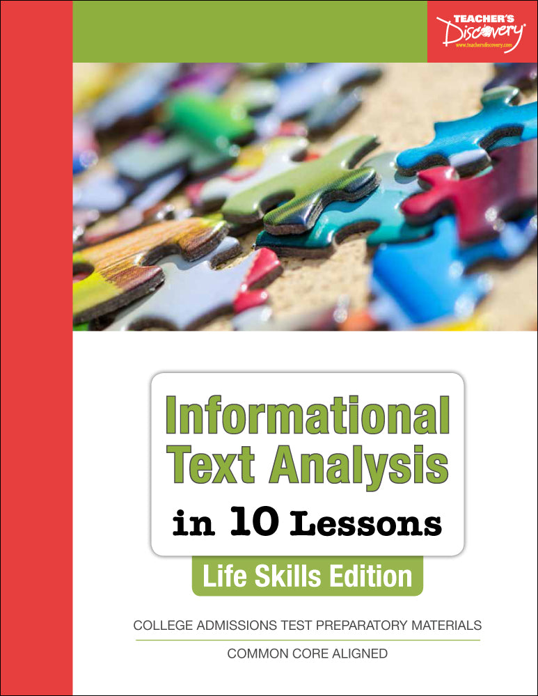 Informational Text Analysis in 10 Lessons: Life Skills Edition Book ...