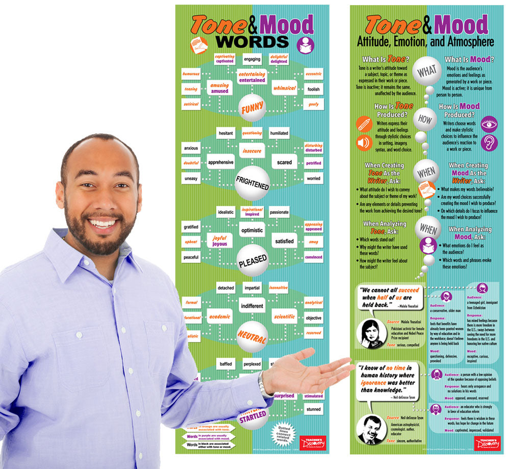 Tone and Mood Skinny Posters - Set of 2 – Teacher's Discovery