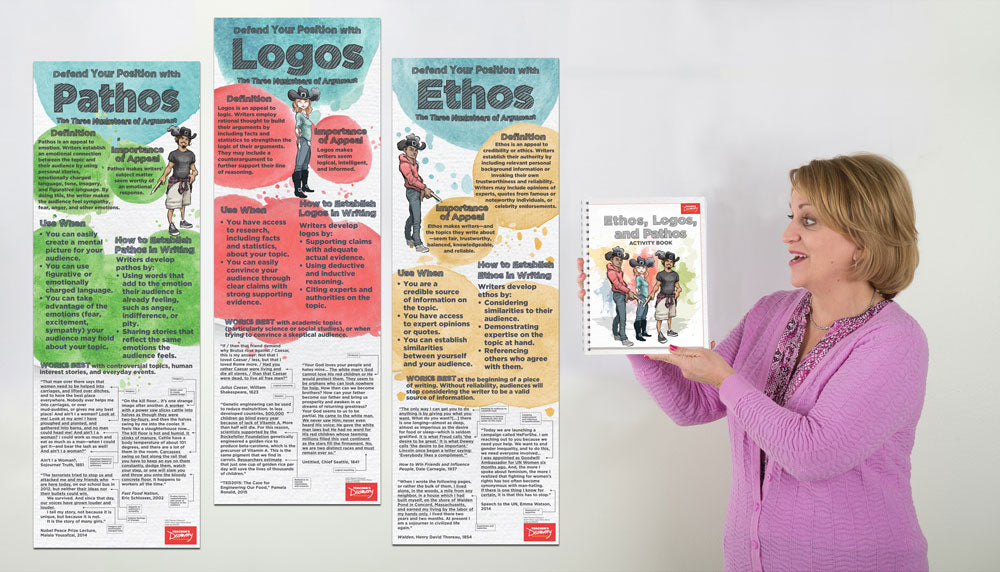 Ethos, Logos, and Pathos Print Activity Book and Poster Set – Teacher's ...