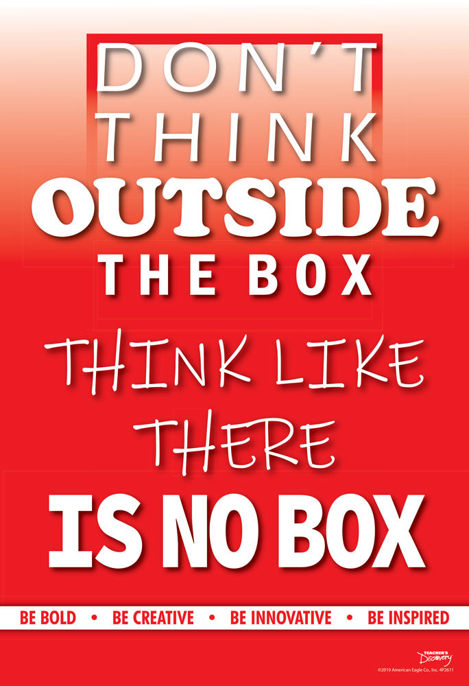 Think Like There Is No Box Mini-Poster – Teacher's Discovery