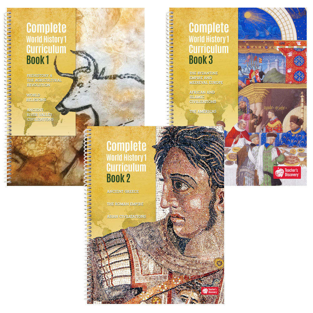 Complete World History 1 Curriculum Set of 3 Books – Teacher's Discovery