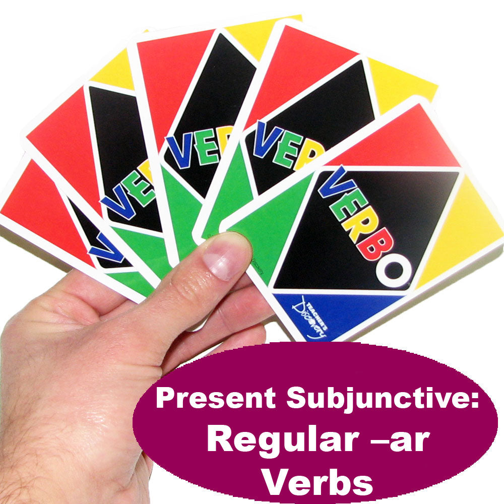 Verbo™ Spanish Card Game Present Subjunctive Regular -AR Verbs ...