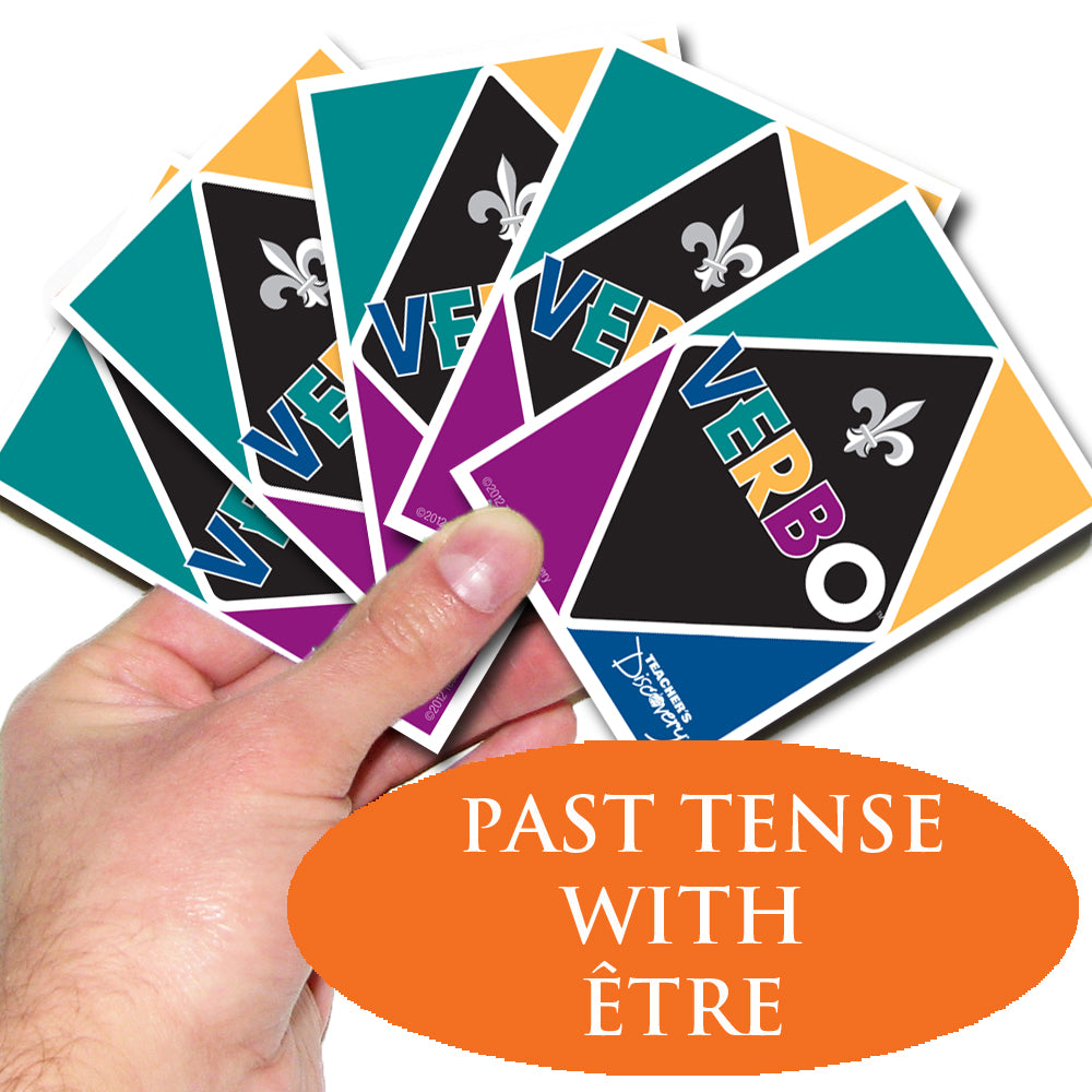 Verbo™ French Card Game Past Tense Verbs with Être – Teacher's Discovery