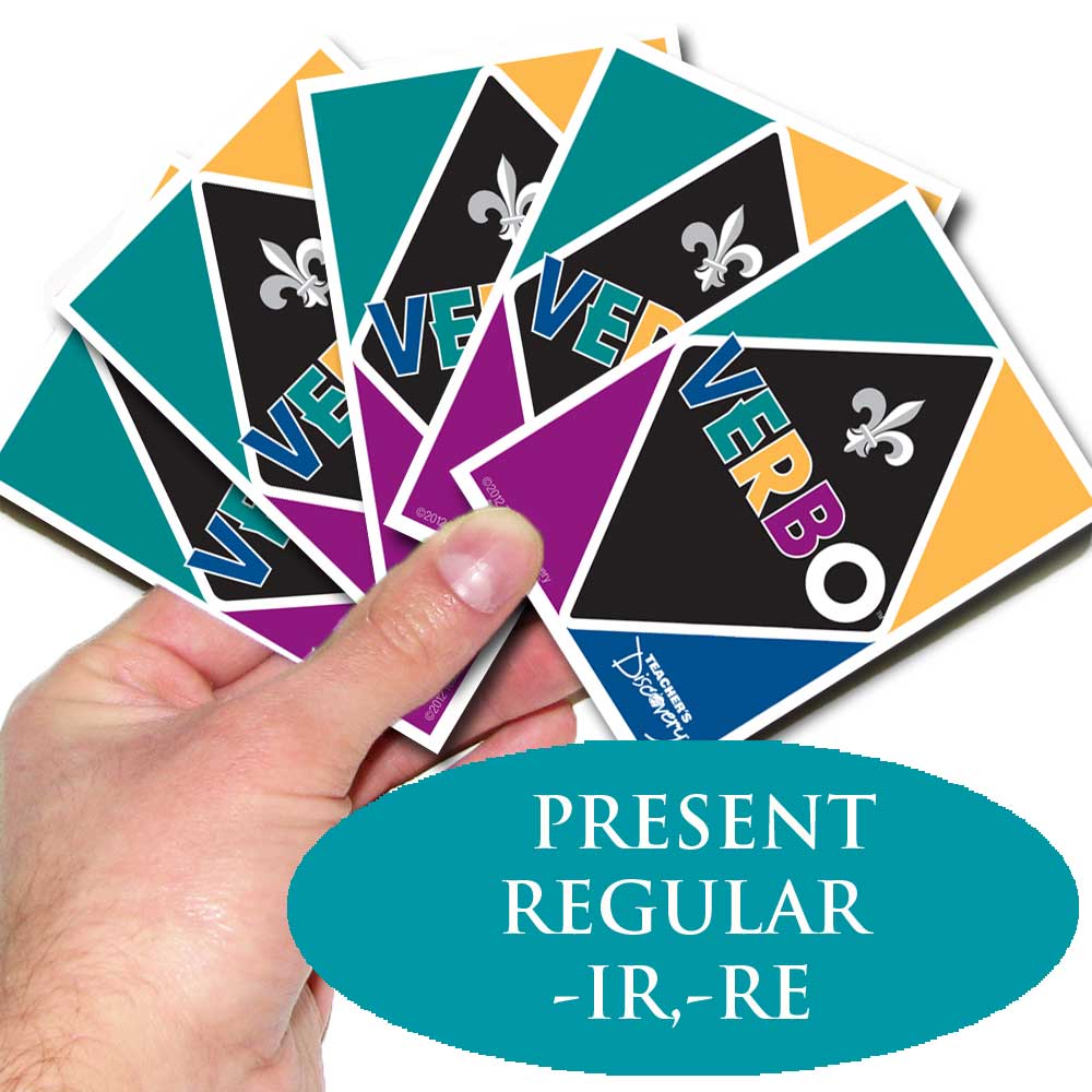 Verbo™ French Card Game –RE, –IR Present Tense Verbs – Teacher's Discovery