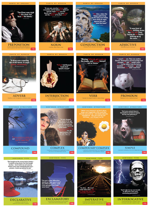 Language Arts/Literature Posters - Complete Set of 16 – Teacher's Discovery