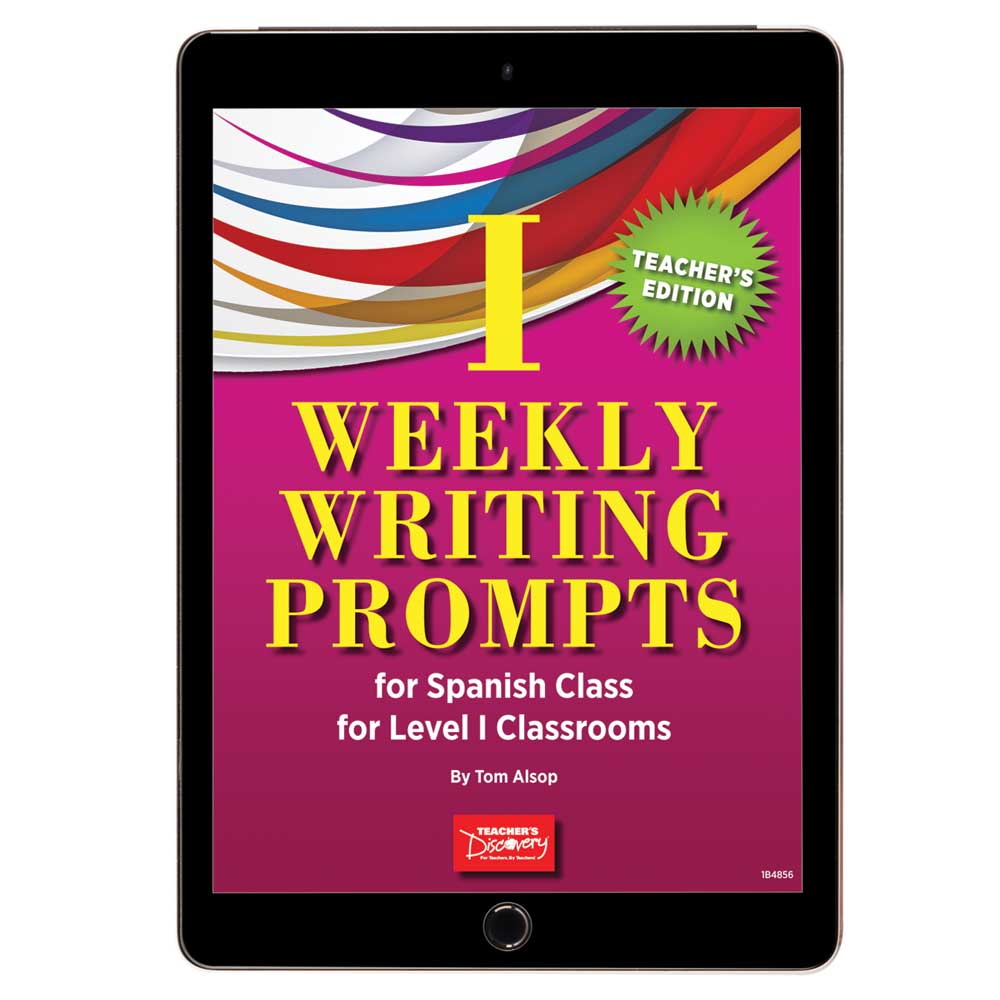 Weekly Writing Prompts for Spanish Level 1 Book – Teacher's Discovery