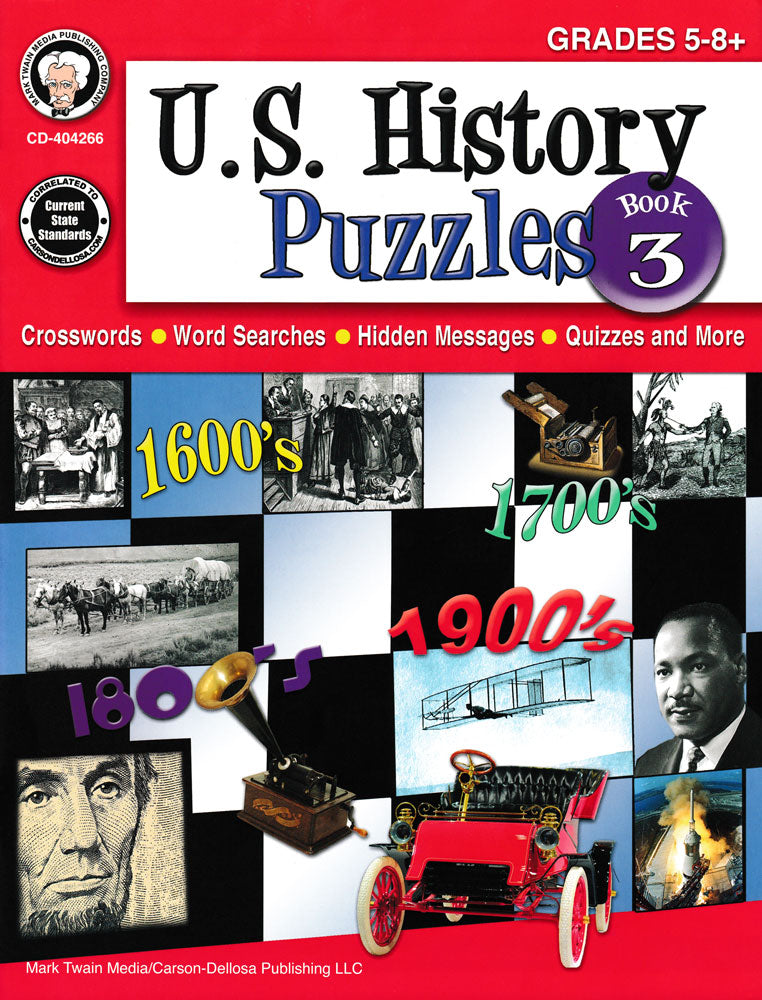 U.S. History Puzzles Book 3 – Teacher's Discovery