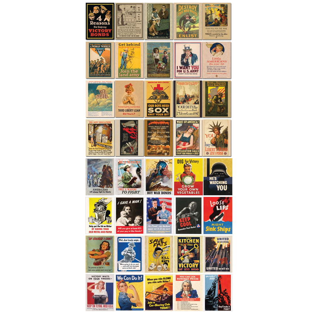 World War I and II Propaganda Mini-Poster Set - 2 Poster Sets – Teacher ...