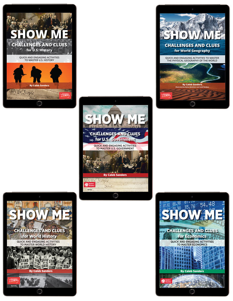 Show Me Challenges and Clues Set of 5 Books – Teacher's Discovery