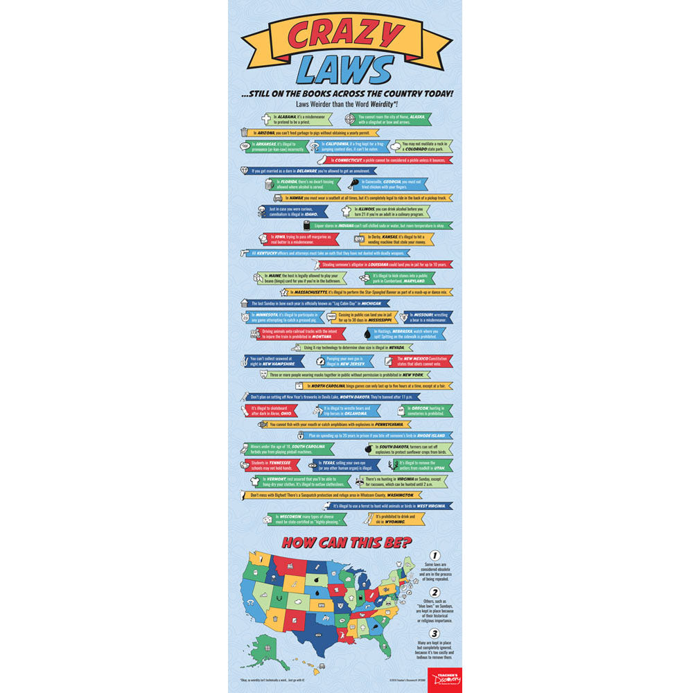 Crazy Laws Skinny Poster – Teacher's Discovery