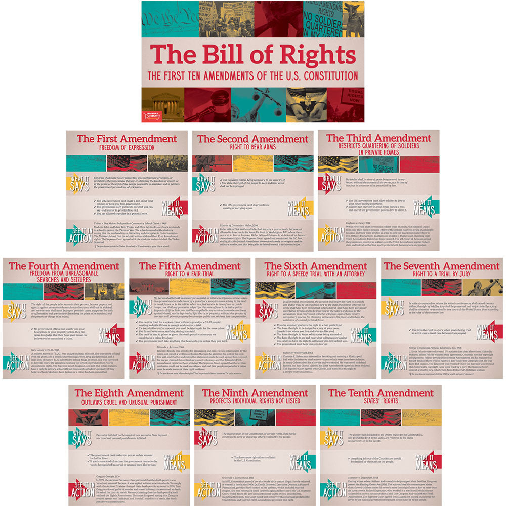 Bill of Rights In Action Mini-Poster Set – Teacher's Discovery