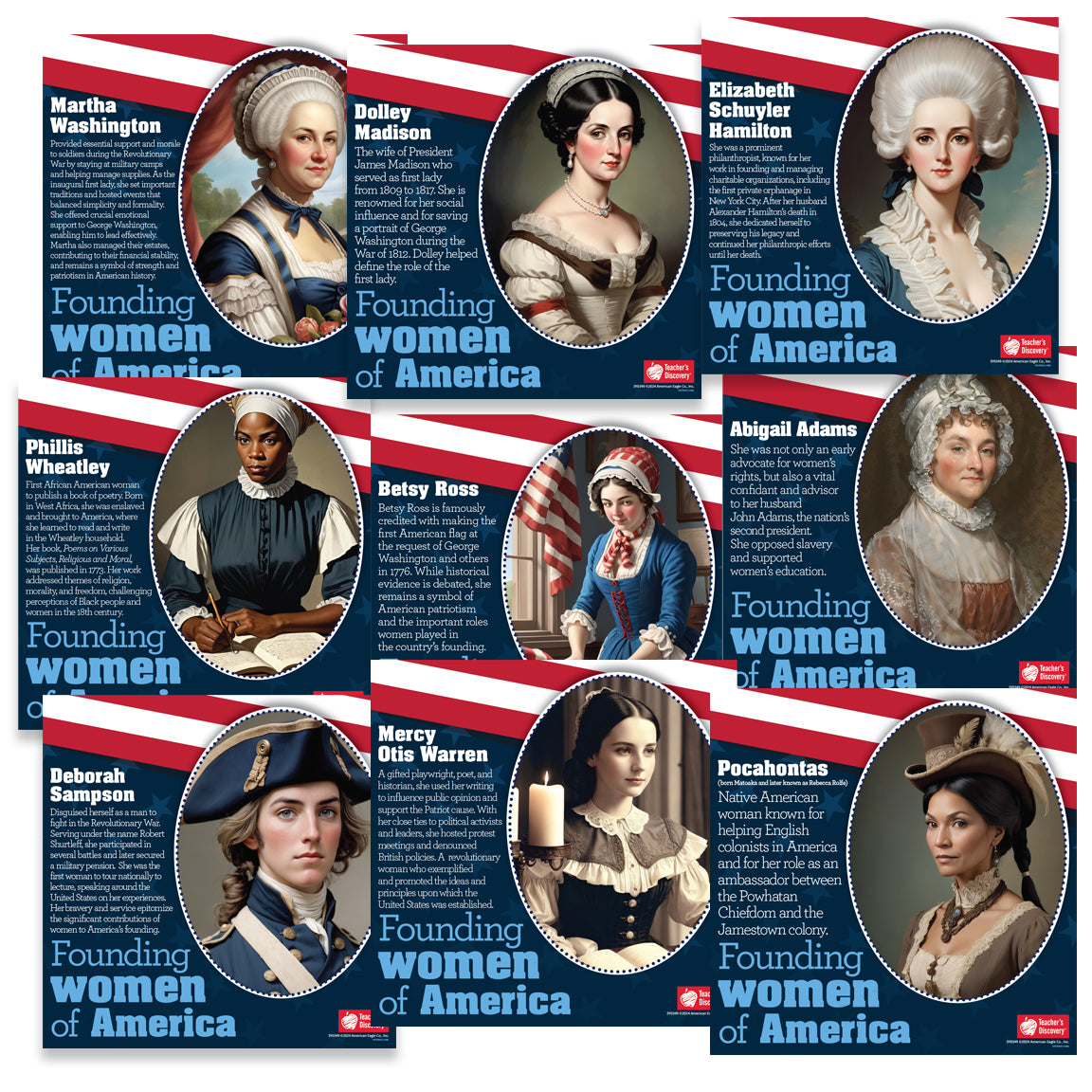 Modern Series: Founding Women of America Mini-Poster Set – Teacher's ...