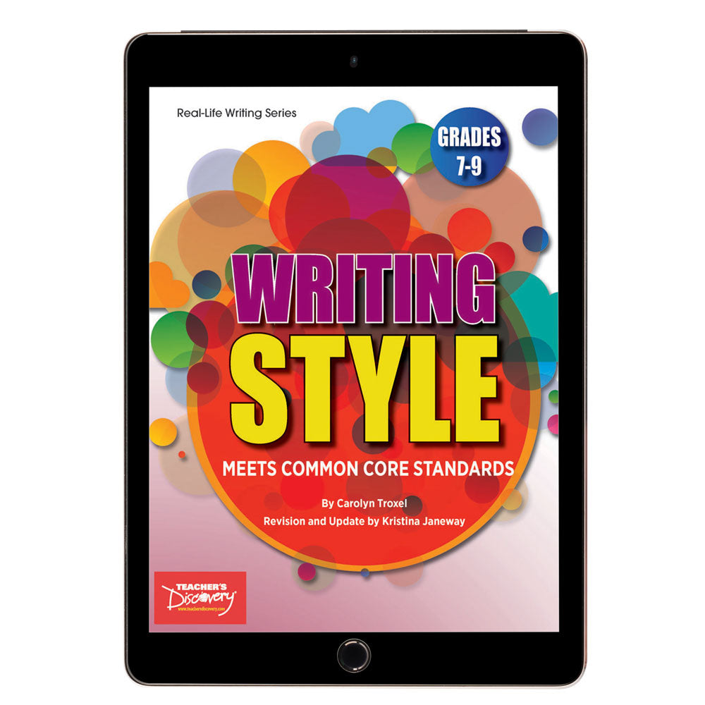 Writing Style Activity Book – Teacher's Discovery