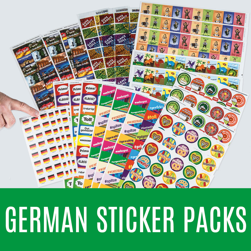 German Sticker Packs – Teacher's Discovery