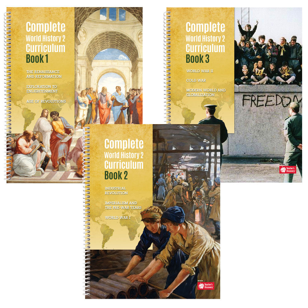 Complete World History 2 Curriculum Set of 3 Books – Teacher's Discovery
