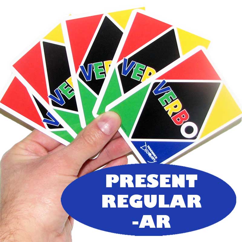 Verbo™ Spanish Card Game Present Tense -AR Verbs – Teacher's Discovery