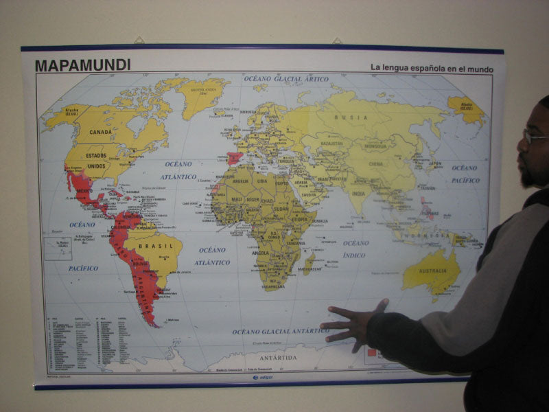 World Map of Spanish-Speaking Countries - Double-Sided Poster – Teacher ...